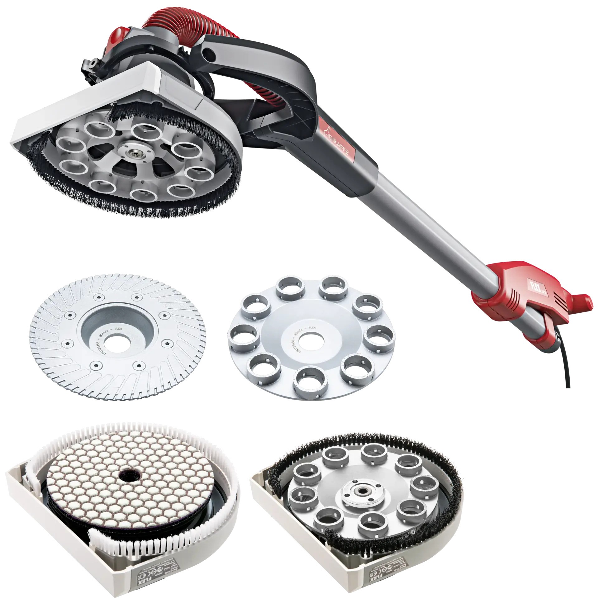 Flex-tools 532861 GDE 10 SET Thermo-Jet Girafe Ponceuse pour murs et ...