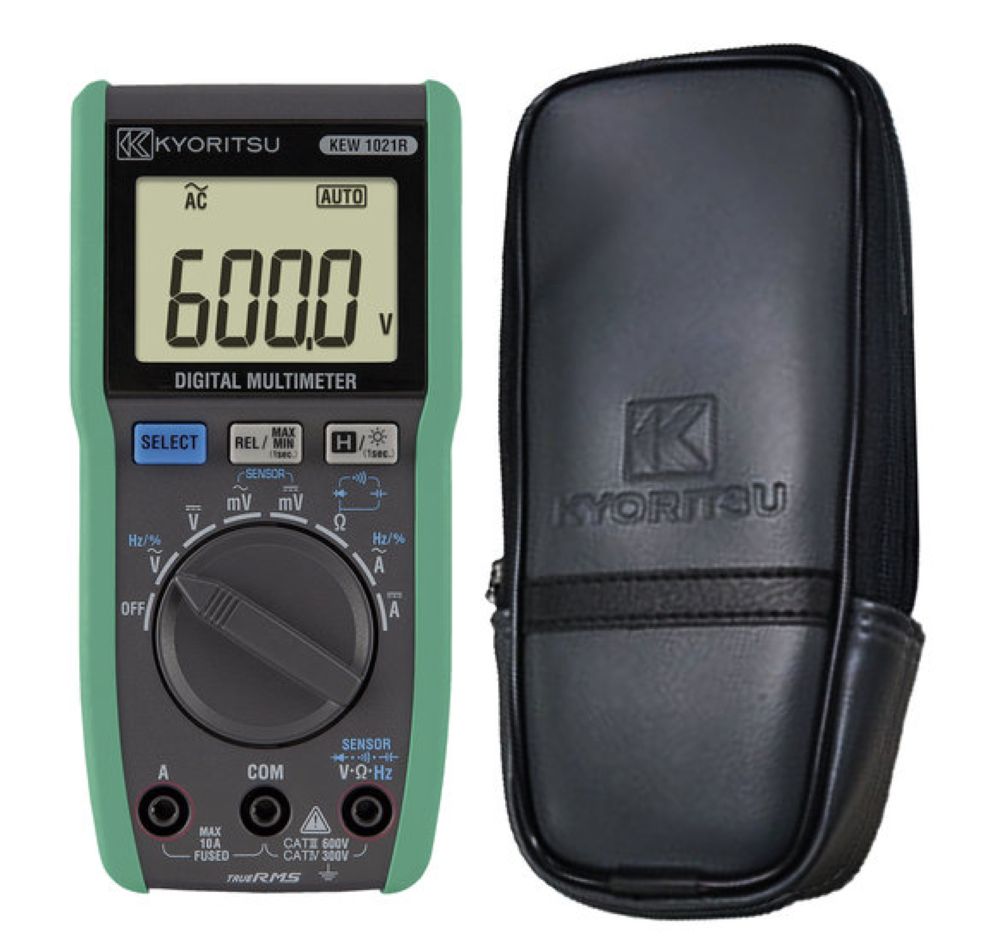 Kyoritsu 01021R080A Multimètre numérique TRMS, fourni avec une mallette ...
